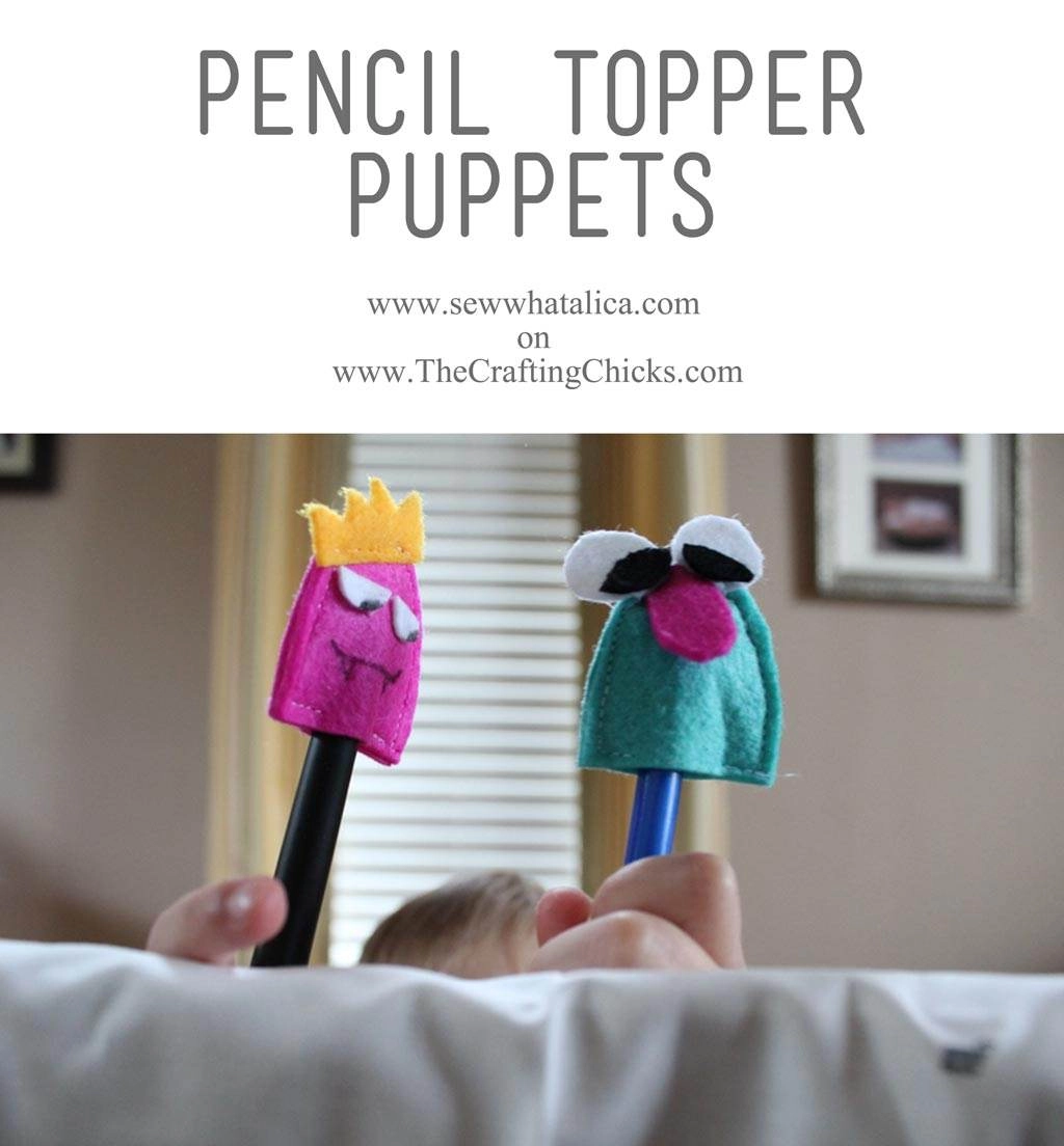 Pencil Topper Puppets - The Crafting Chicks
