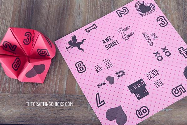 Valentine Cootie Catchers & Free Printable - The Crafting Chicks