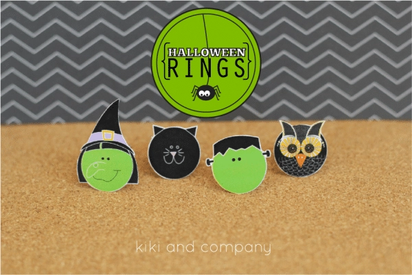 Halloween Rings {Free Printable} - The Crafting Chicks
