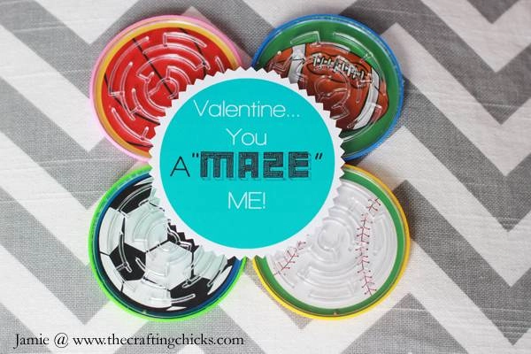 Valentine...You A"MAZE" Me! & Free Printable - The Crafting Chicks
