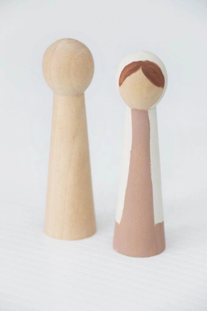 Wooden Peg Doll Nativity Craft - The Crafting Chicks