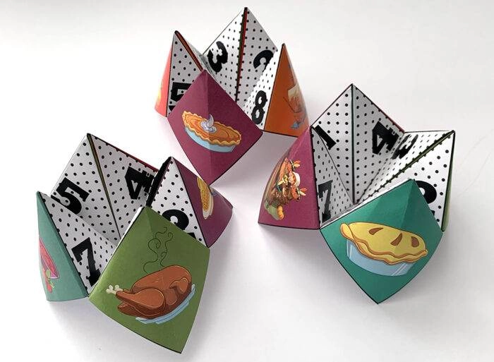 Thanksgiving Cootie Catchers - The Crafting Chicks